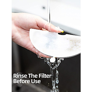 ROJECO Cat Water Fountain Pet Water Fountain Dog Water Dispenser Filters 8Packs Pet Fountain for Rojeco 2.5L Double Nozzle Pet Water Dispenser Fountain Filters