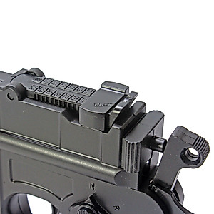 bbtac bt-712 world war ii 165 fps c96 metal zinc alloy airsoft pistol with magazine(Airsoft Gun)