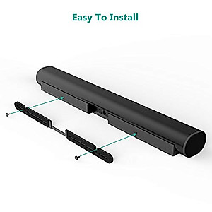 WALI Soundbar Wall Mount, Designed for Sonos Arc, Low Profile Sound Bar Mount Bracket Under TV with Hardware Kit，Easy to Install (SON003-B), Black