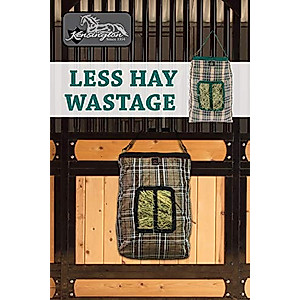 Kensington Hay Bag with Wire Rim — Sturdy Plastic Band Makes Loading Hay a Breeze — Holds Up to 2 Flake’s