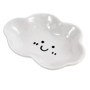 Cabilock 2pcs Dining Use Convenient Dish Ramekins Restaurant Bowls Candy Ketchup Dip Sish Appetizer Bowl Japanese Chinese for Holder Shape Plates Porcelain Shaped Snack Sauce Side Soy