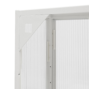 Gdrasuya10 White Wall Mounted Shelf with Removable Shelf Dual Pc Door Wall Cabinet Wider Three Shelves Design, Free Height Adjustment, Suitable for Office, Dining Room, Living Room, Kitchen, Bathroom