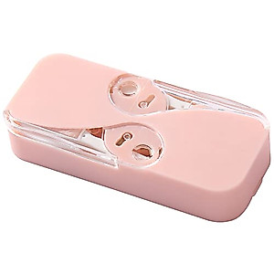 JIBIACB Dental Floss Portable Case/ Dispenser Automatic Dental Floss Picks Cases for Teeth Cleaning,Specialized Floss (Pink+Green)