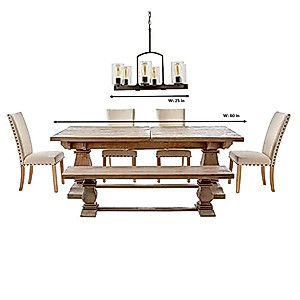 Newbury Manor Collection 6-Light Vintage Bronze Chandelier