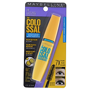 Maybelline Volum' Express The Colossal Waterproof Mascara, Volumizing, Classic Black