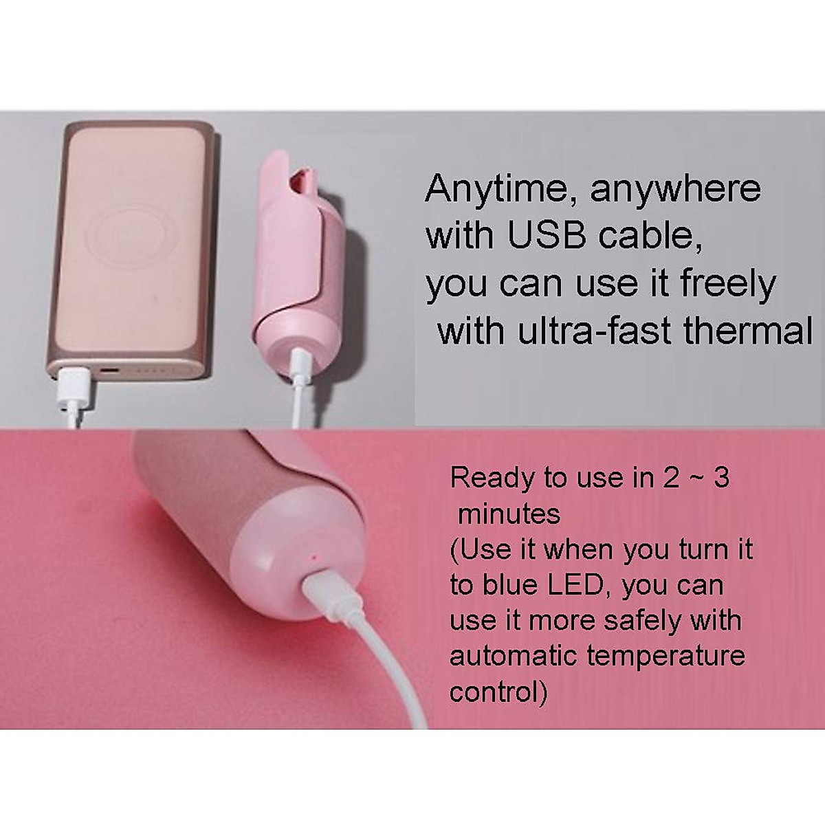 UNIX USB Sugar Pin External Rechargeable Hair Roll for Styling