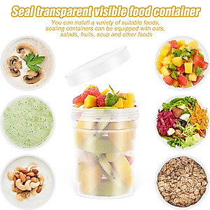 LEAWALK 32 oz Twist Top Deli Containers,Freezer Food Storage Containers With Lids,Plastic Soup Containers With Lids BPA Free,Leak Proof,Stackable,Microwave Dishwasher Safe-3 Pack