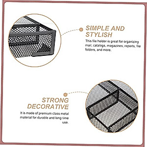 Tofficu 3pcs Office File Holders Household Book Organizer Bookshelf Accessories Desktop Paper Organizer Drawer Organizers Office Desk Organizers and Storage Office File Organizer Magazine