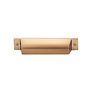 Top Knobs - TK773HB - Channing Cup Pull 3 3/4" - Honey Bronze - Barrington Collection