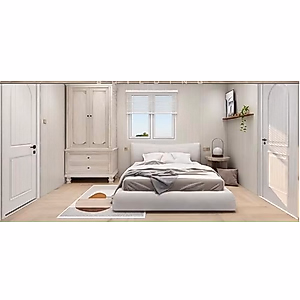 Double-Story Barn Homes, 20ft & 40ft Flat Pack Houses with Full Bathroom and Kitchen, Foldable Tiny Homes, Mobile Container Houses, Expo Groups Prefabricated Cabins for Living (20FT)