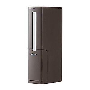 Trash Can LQ Toilet Brush Waste Bin Dustbins 5L Built-in Bucket Press Type with Lid Narrow Paper Towel Bag Kitchen Living Room Bathroom 2 Color 11 * 19 * 41cm (Color : Brown)