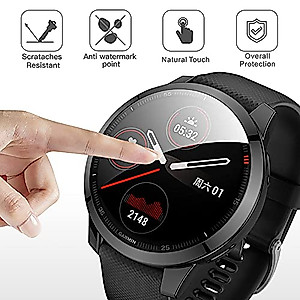 FitTurn Screen Protector Case Compatible with Garmin Venu 2 & Vivoactive 4 Watch TPU Slim Case Cover [Plating Metal Color Frame] [3D Full Coverage] Shell Protective for Venu 2 Watch (3pack-Black)