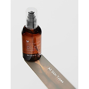 MIZON Snail Repair Intensive Essence Snail Mucin Adenosine Hyaluronic Acid Centella Asiatica Improves Skin Fine Line Treatment Smooth Skin Korean Skincare (3.38 fl oz)