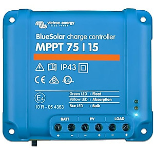 Victron Energy BlueSolar MPPT 75V 15 amp 12/24-Volt Solar Charge Controller