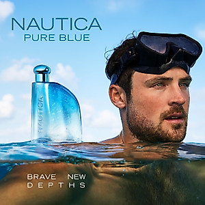 Nautica Pure Blue Eau de Toilette 3.3 fl oz (Pack of 1), Notes of Eucalyptus, Leather, and Vanilla, Men's Fragrance, Long Lasting, Everyday Fragrance, Travel Size