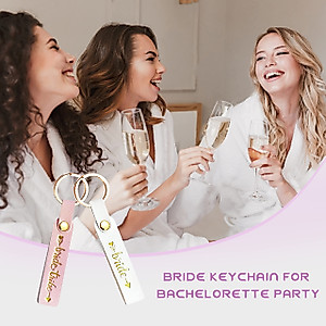 LotsBuyLots Bridesmaid Keychains for Bride Tribe Gifts,10 Pack Bachelorette Party Key Rings for Bridal Party Supplies