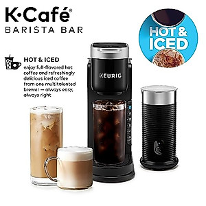 Keurig K-Café Barista Bar Single Serve Coffee Maker and Frother, Black