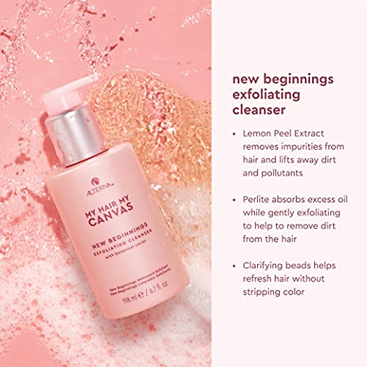 Alterna My Hair. My Canvas. New Beginnings Exfoliating Cleanser, 0.85 Fl Oz
