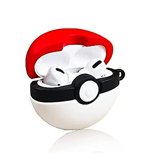 AirPods Pro Case Cover,3D Cute Cartoon Soft Silicone Protective Cover Animal Fashion Character Silicone Cartoon Kawaii Airpod pro Skin Fun Funny Cool Keychain Kids Teens Cases