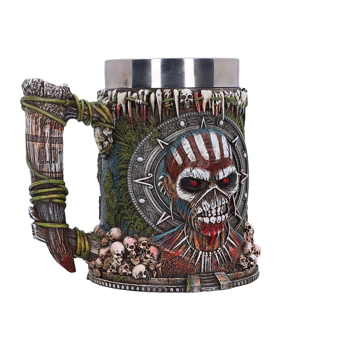 Nemesis Now Officially Licensed Iron Maiden Book of Souls Tankard, Multi Coloured, 17.5cm