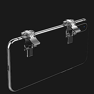for PUBG Mobile Game Fire Button Key Lens Smart Phone Gaming Trigger L1 R1 Shooter Controller (Black)
