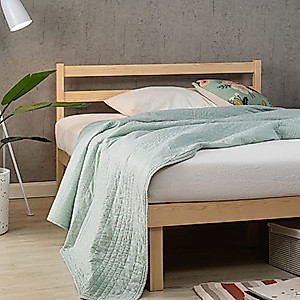 ZINUS Robin Wood Platform Bed Frame with Headboard, Wood Slat Support, No Box Spring Needed, Easy Assembly, Queen, Brown