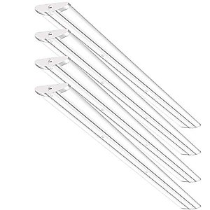 hykolity 110W 8FT LED Shop Lights Ultra Slim LED Wraparound, 12600lm 5000K LED Strip Lights, Flush Mount Warehouse Garage Office Ceiling Light Fixture, 8 Foot Fluorescent Tube Replacement - 4 Pack