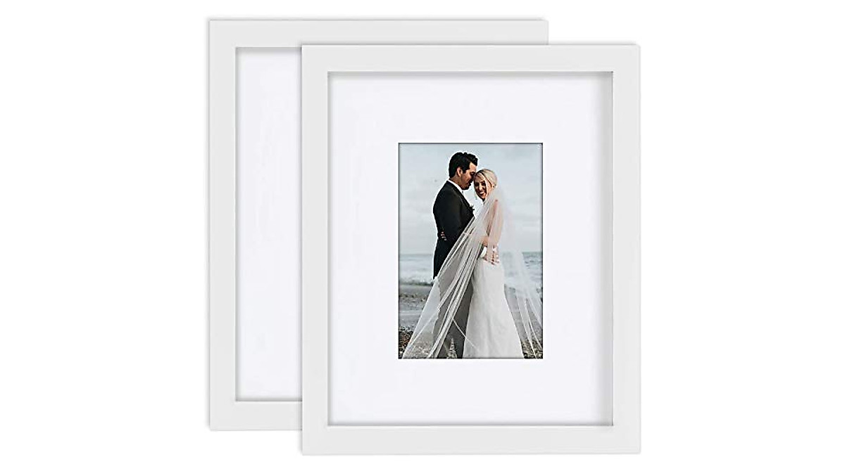 8x10 White Picture Frames - Stylish & Durable 2 Pack