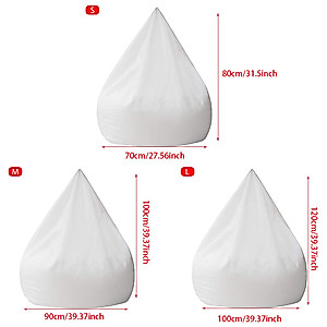 iayokocc Bean Bag Inner Liner, Bean Bag Insert Replacement Cover Bean Bag Filling for Bean Bag Chair Lazy Sofa Inner Liner with Zipper - No Filler,Easy Cleaning (L:100x120cm)