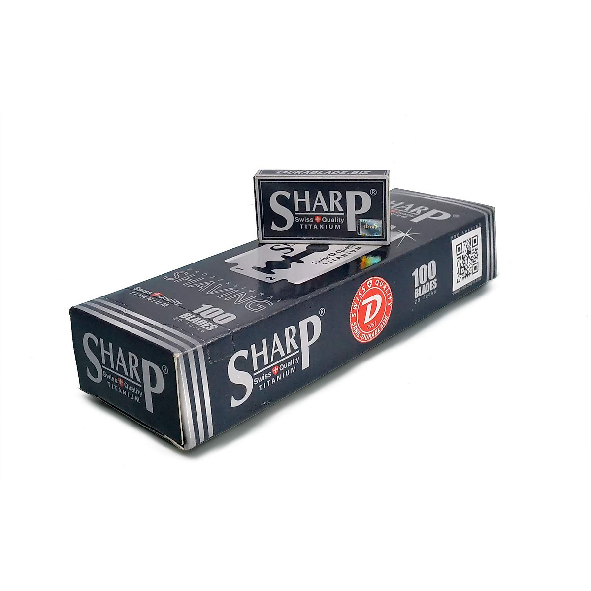 Durablade 100 Sharp Titanium Double Edge Razor Blades For Safety Razor - Men's Safety Razor Blades For Shaving For Men For A Smooth And Clean Shave (1 Year Supply)