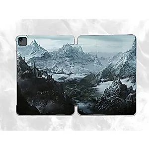 Cute Winter Mountain Nature case Compatible with iPad Mini Air Pro 7.9 8.3 9.7 10.2 10.9 11 12.9 inch Pattern Cover New 2022 2021 Trifold Stand 3 4 5 6 7 8 9 Generation 251 (9.7" iPad Air 1/2)