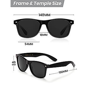 Veda Tinda Vision Oversized Square Sunglasses Trendy Retro Big Black Sunglasses for Women Polarized Men Sunglasses UV Protection