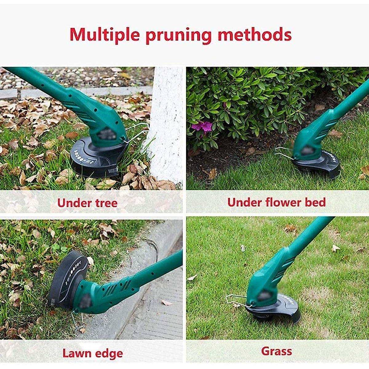 LHMYHHH Light Electric Thread Cutter/Cordless Grass Cutter Cutting Width 25 cm with 3-fold Spool and 10 m Power Cord Lawn and Garden 250W