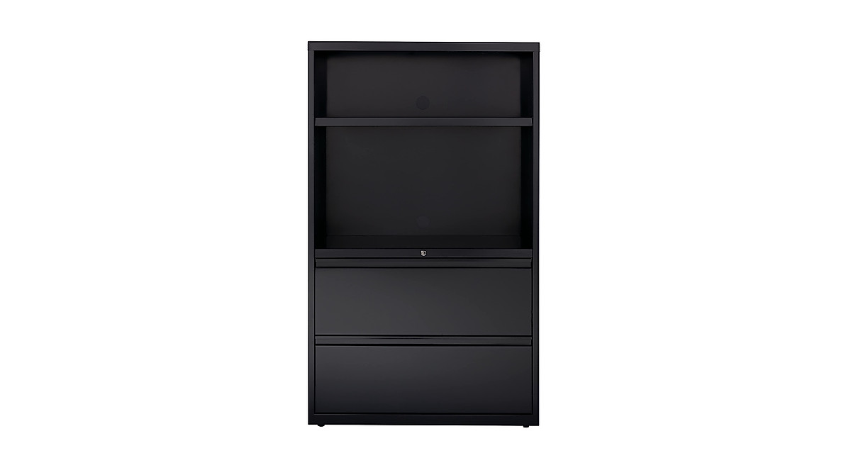 Hirsh Metal Office Filing & Bookcase Cabinet in Black | Versatile Storage