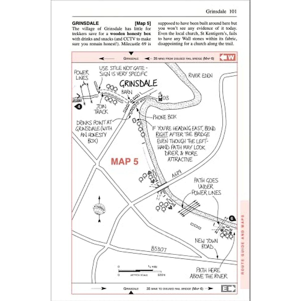 Hadrian's Wall Path: 64 Large-Scale Walking Maps & Guides to 29 Towns & Villages - Planning, Places to Stay, Places to Eat