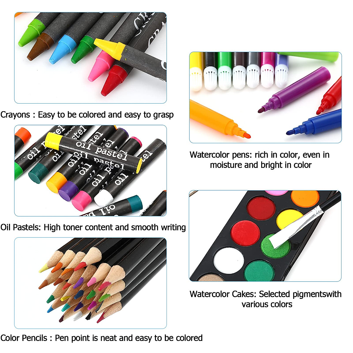 127 PCS Art Supplies, Drawing Art Kit for Kids Adults Art Set Artist Painting Pad,for Kids Girls Boys Teens Artist 5 6 7 8 9 11 12, Creative Gift Box for Adults Artist Beginners Kids Girls Boys