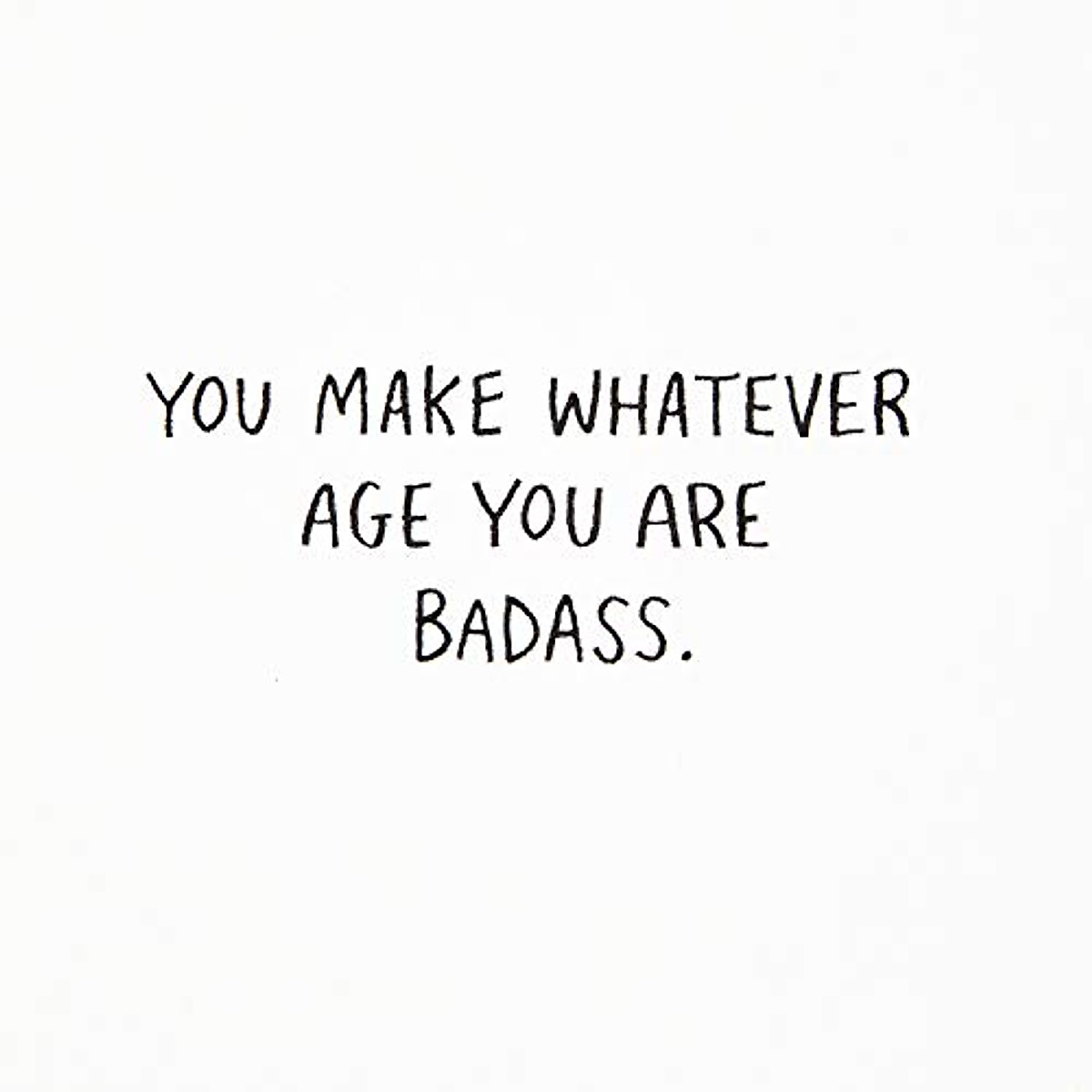 Hallmark Shoebox Funny Birthday Card (Bad*ss Old Lady)