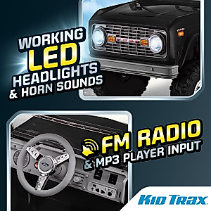 Kid Trax Marvel Spidey and His Amazing 4x4 Wheels Kids Electric Ride-On, 6 Volt, Kids 3-5 Years Old, Max Rider Weight 60 lbs, Spiderman