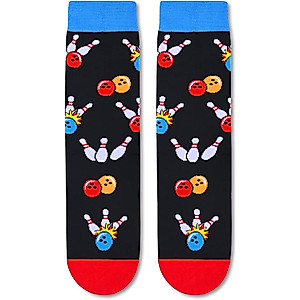 Funny Bowling Gifts For Men, Gifts For Bowlers Men, Bowling Gifts And Novelties, Mens Bowling Socks Funny Stocking Stuffers