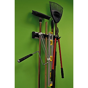 Casabella Wall Mount, Large, Black/Silver, Plastic/Metal, Storage Rack