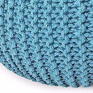 Christopher Knight Home Nahunta Pouf, Aqua