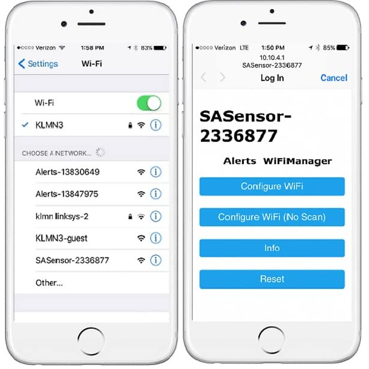 Water and Temperature Alert with Text Message and Email Notifications, Dual sensors