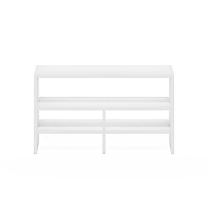 Furinno Hermite Desk Top Organizing Shelf Bookcase, White