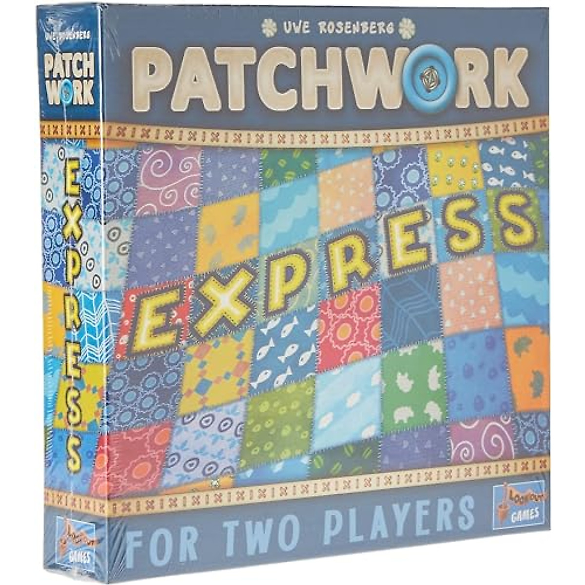 Patchwork Express Board Game - Fast-Paced Two-Player Quilting Strategy Game! Interactive Puzzle Game for Kids & Adults, Ages 6+, 2 Players, 20 Minute Playtime, Made by Lookout Games
