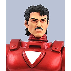 DIAMOND SELECT TOYS Marvel Select: Silver Centurion Iron Man Action Figure, Multicolor