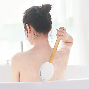 Lotion Applicators for Your Back,17 Inch, Easy Reach Washable, back Self Tanner Applicator includes 1 Applicator Handle, 2 Pads (2 Pads)