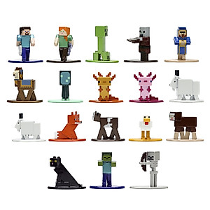 Minecraft Caves and Cliffs 1.65" 18-Pack Series 8 Die-cast Figures, Toys for Kids and Adults