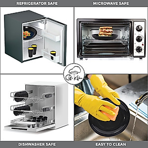 32 Pcs Wheat Straw Dinnerware Sets-Black Dinnerware Sets For 8- Unbreakable Outdoor Camping Dishes With Large Plates, Bowl And Cup Set-BPA Free,Lightweight,Microwave Safe Wheat Straw Plates And Bowls