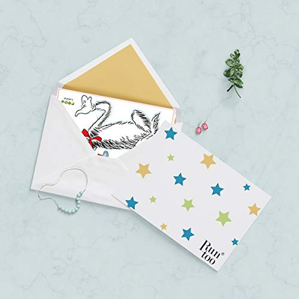 Runtoo Educational Wall Decals Kids Cat Reading Room