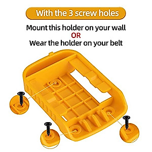 Crtbelfy Battery Holder for Dewalt Battery 20V / 60V Wall Mount Battery Storage Dock Holder Fit for Dewalt DCB200 DCB203 DCB205 Batteries 10 Pack